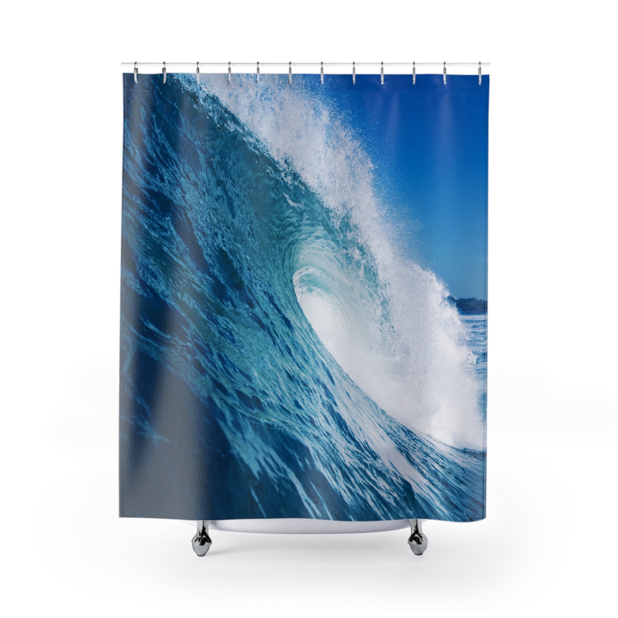Surfer Shower Curtains for Beach House Bathroom Decor. Surfer Gift ...
