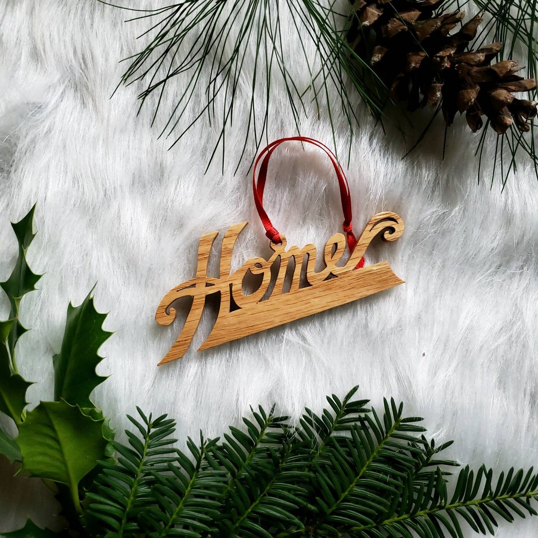 Home Ornament Handmade From Wood Customizable With GPS Coordinates or ...