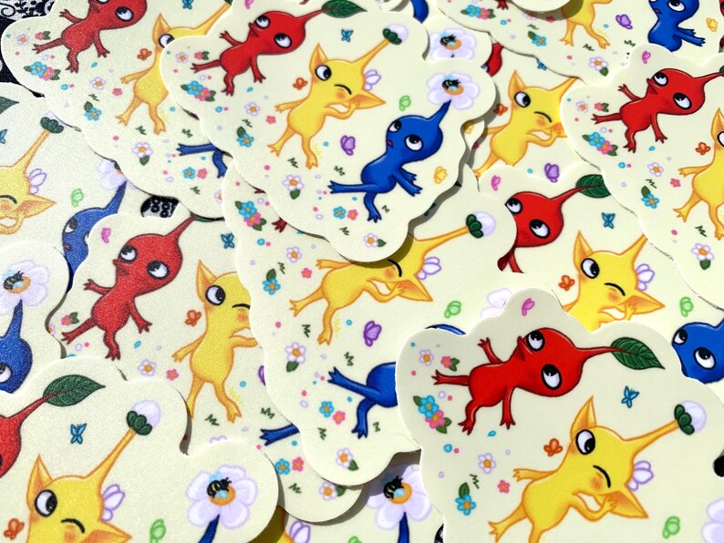 Pikmin Parade ~ 3” Vinyl Stickers - Etsy