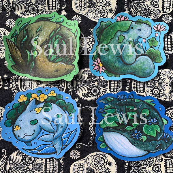 Marine Mammal Stickers - Etsy
