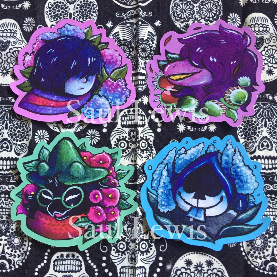Deltarune Flowers Stickers | Etsy
