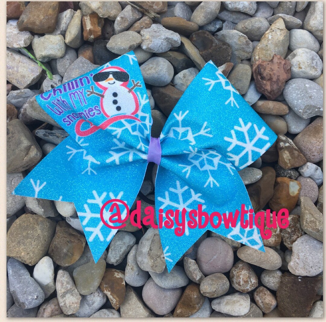 Snowmies Cheer Bow - Etsy