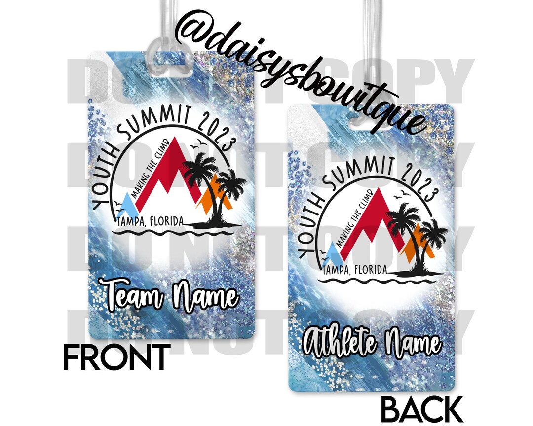 Youth Summit Bag Tag 2 - Etsy