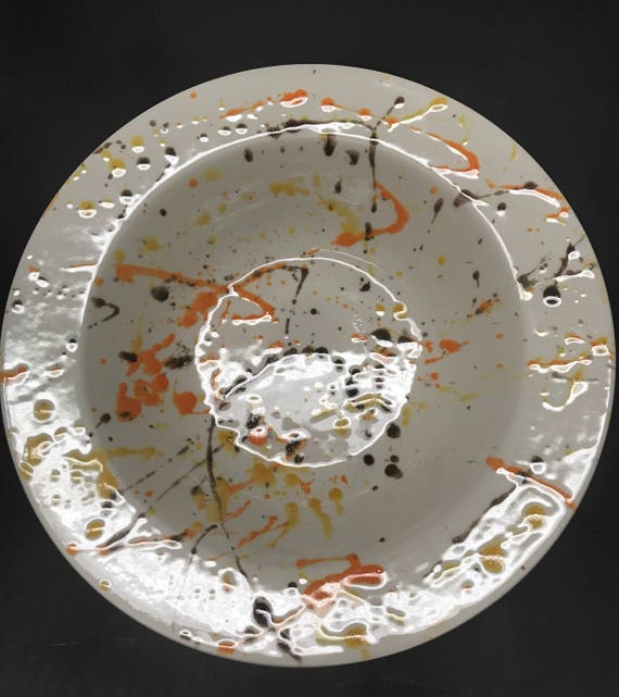Ceramic Splatter Glazed Bowl | Etsy