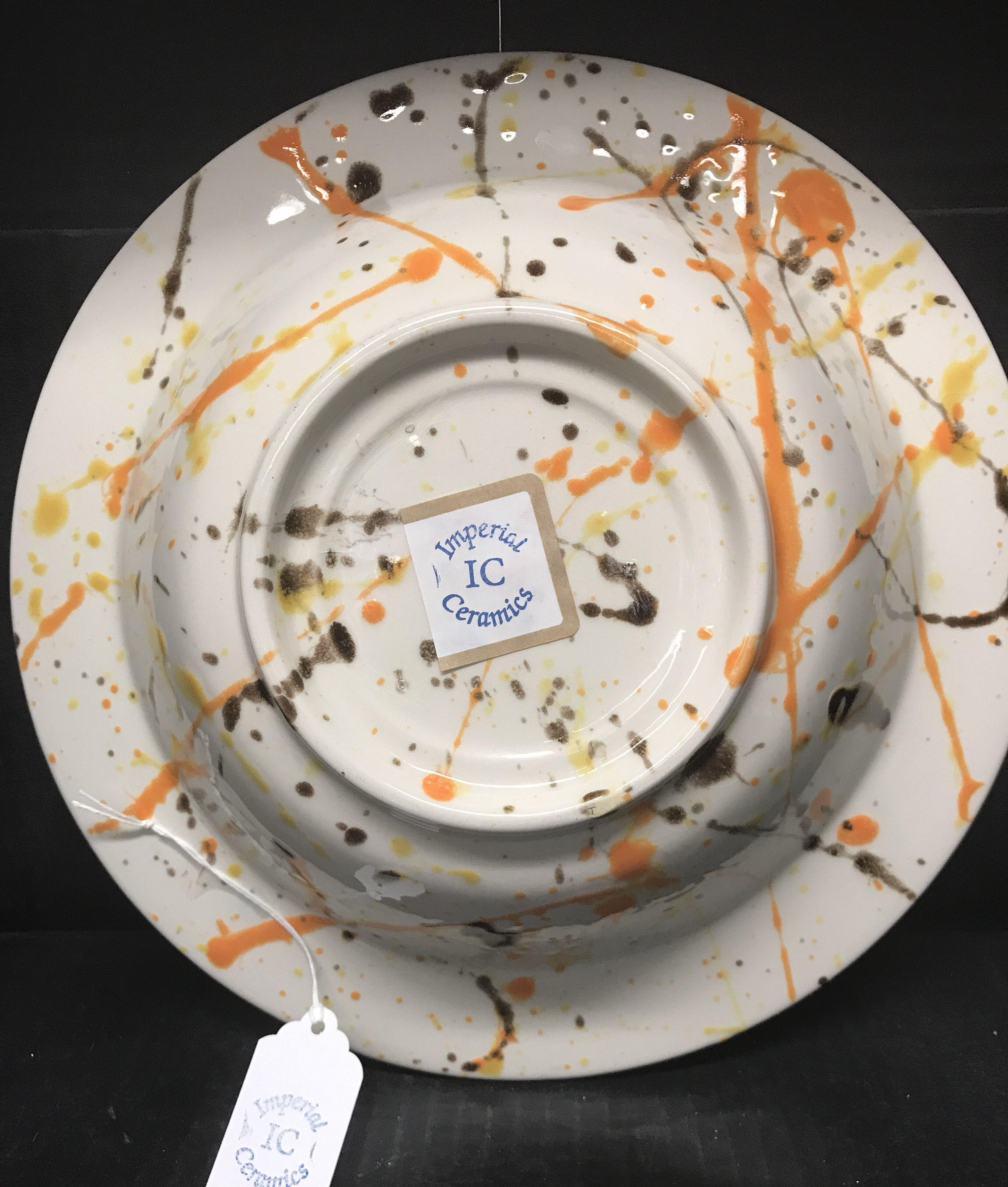 Ceramic Splatter Glazed Bowl - Etsy