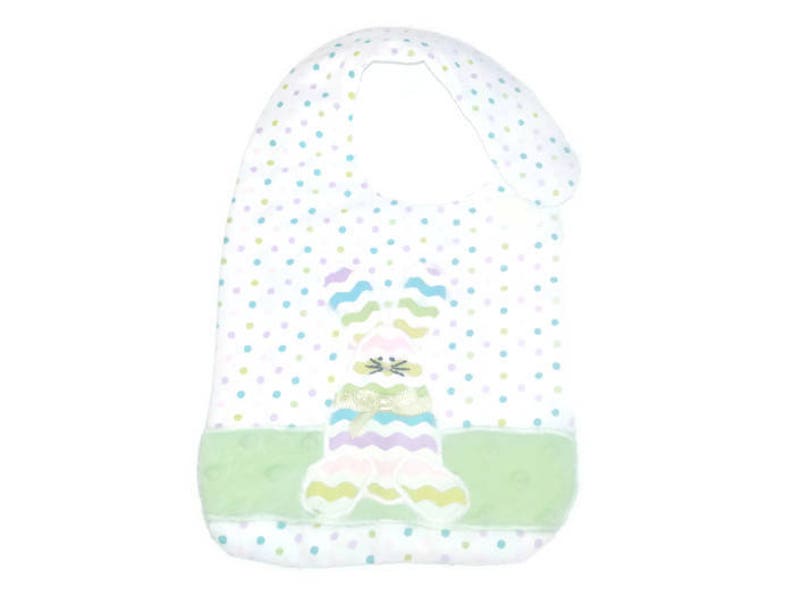 Easter Bunny Bib: Soft Cotton Baby Drool Cloth - Etsy