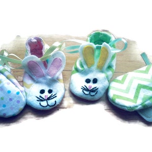 Easter Bunny Shoes, Baby Booties, Soft Sole Bootie, Easter Basket Ideas ...
