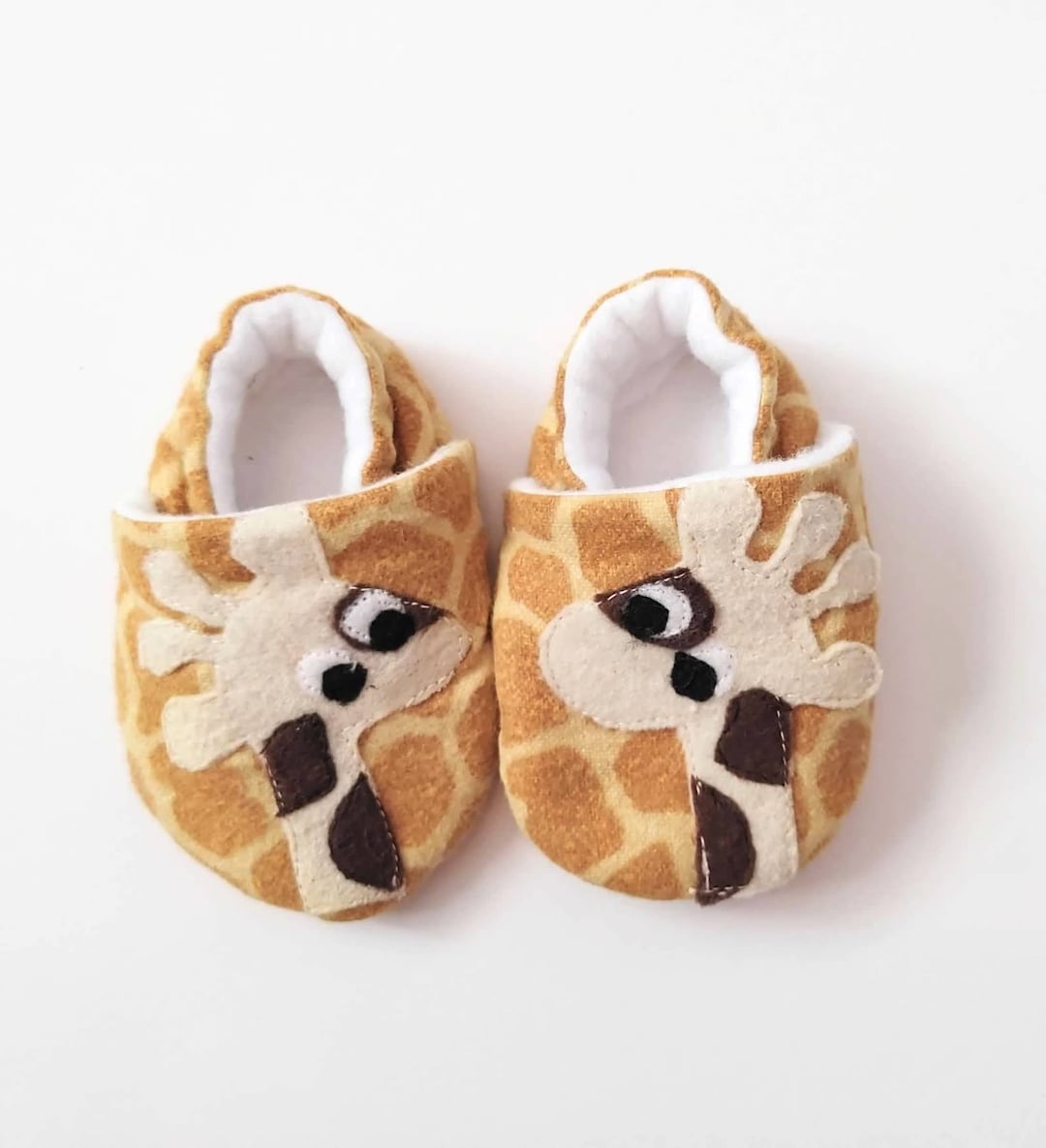 Giraffe Baby Booties: Soft Sole Wild One Shoes - Etsy