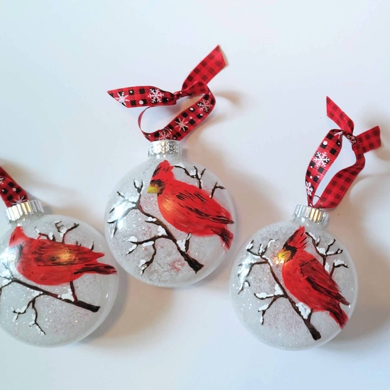 Hand Painted Cardinal - Etsy