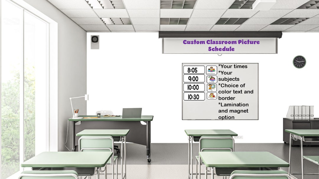Custom Classroom Picture Schedule for Teachers - Etsy