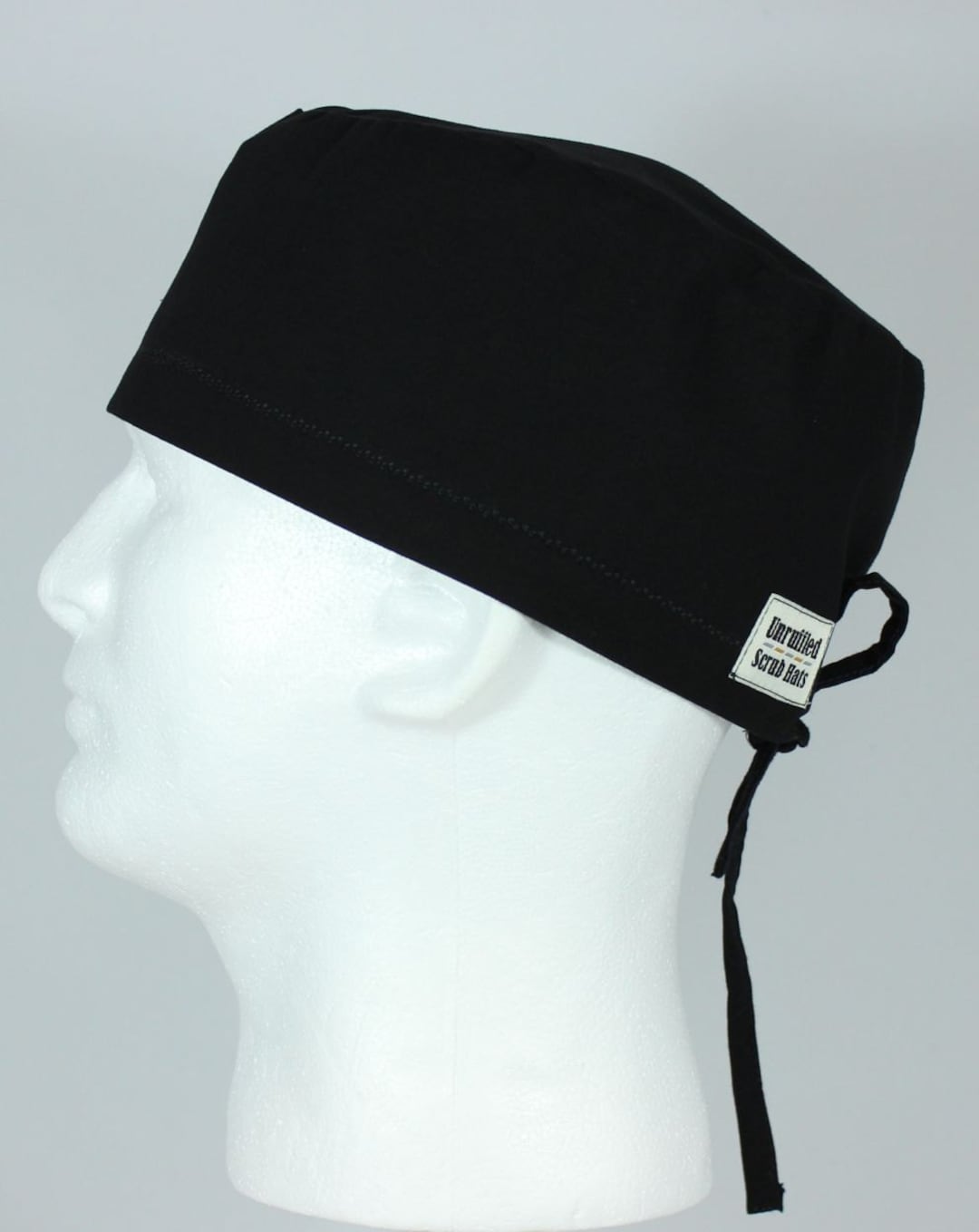 Surgical Perfect Fit Scrub Hat for Men - Solid Black - Etsy