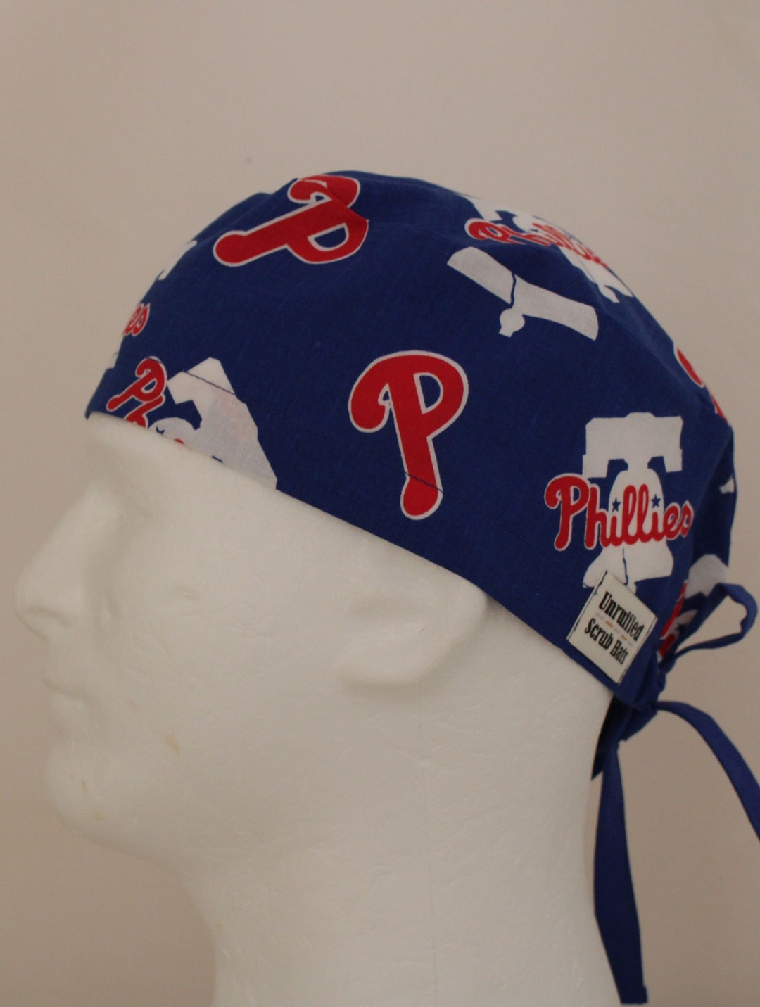 Surgical Regular Tie Back Scrub Hat for Men - Philadelphia Phillies ...