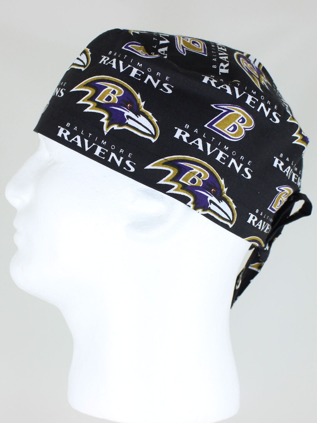 Surgical Regular Tie Back Scrub Hat for Men - Baltimore Ravens - Etsy