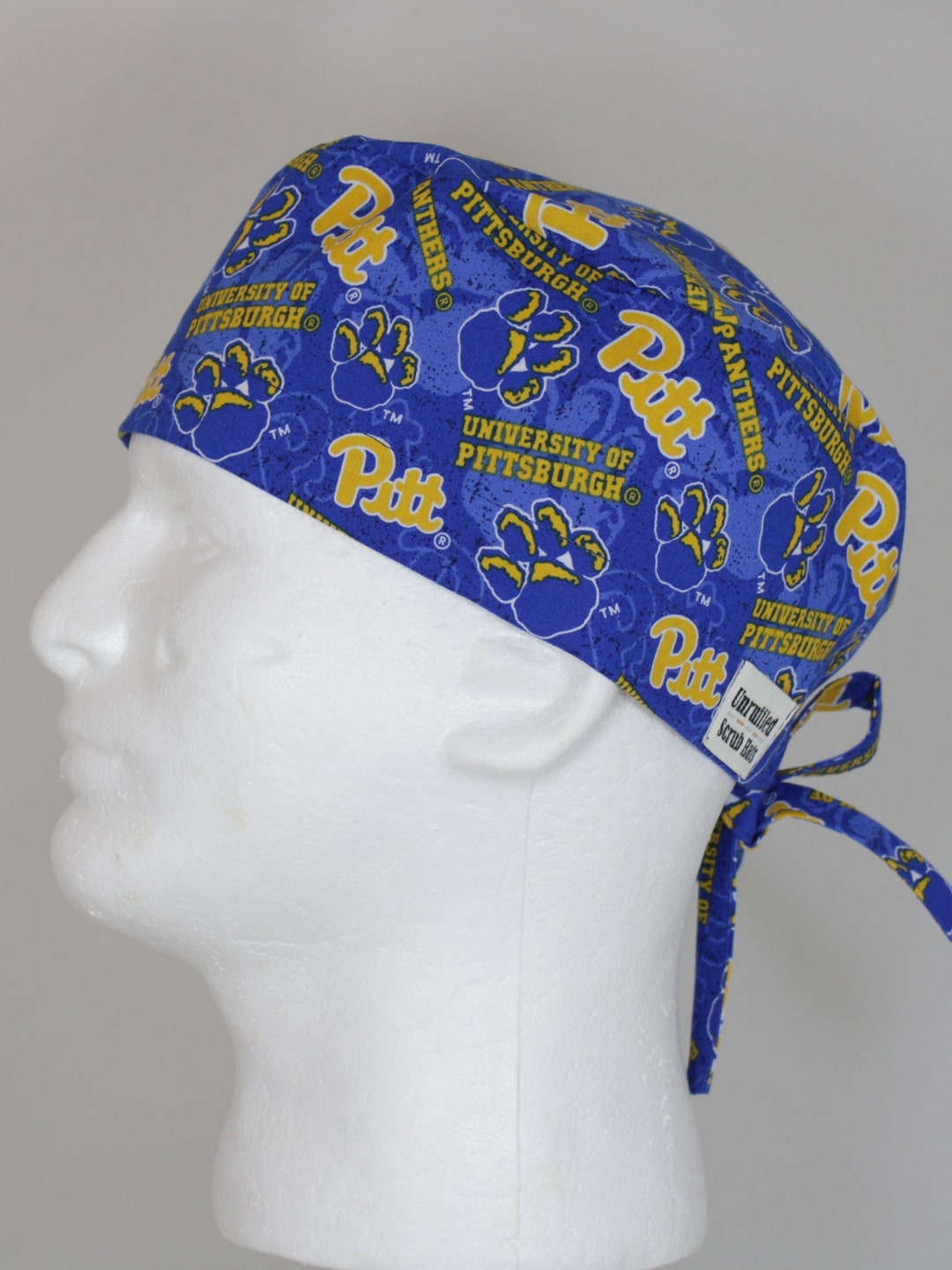 Surgical Regular Tie Back Scrub Hat for Men - University of Pittsburgh ...