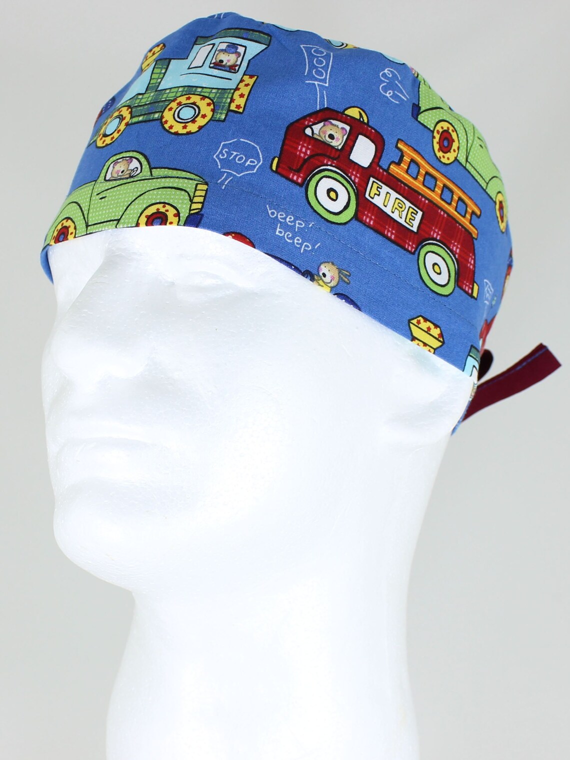 Surgical Regular Tie Back Scrub Hat for Men Transportation - Etsy