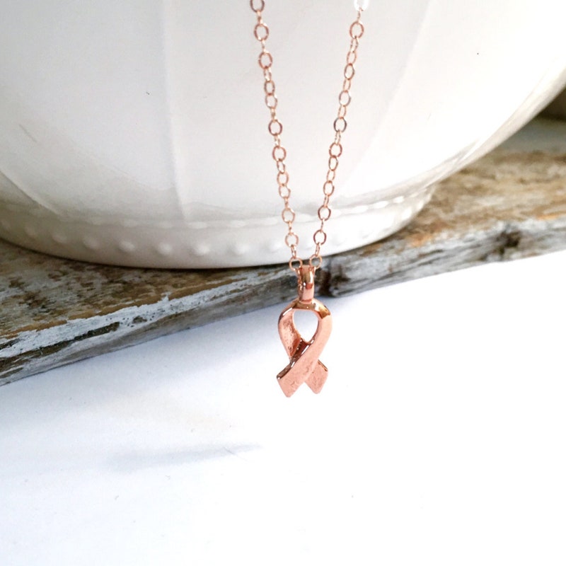Gold Breast Cancer Jewelry - Etsy