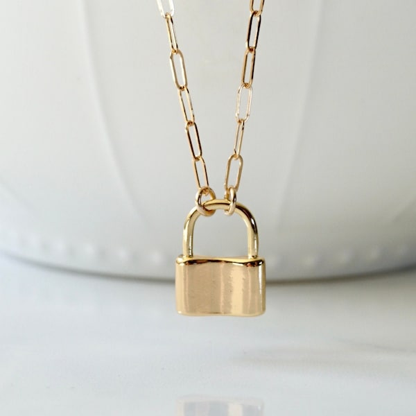 Padlock Necklace - Etsy