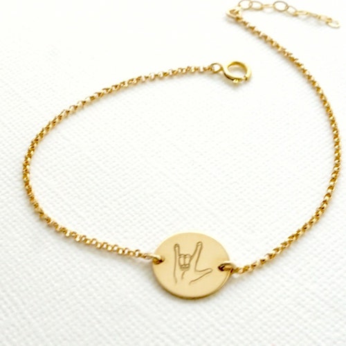 I Love You Sign Language Bracelet Gift for Best Friend - Etsy