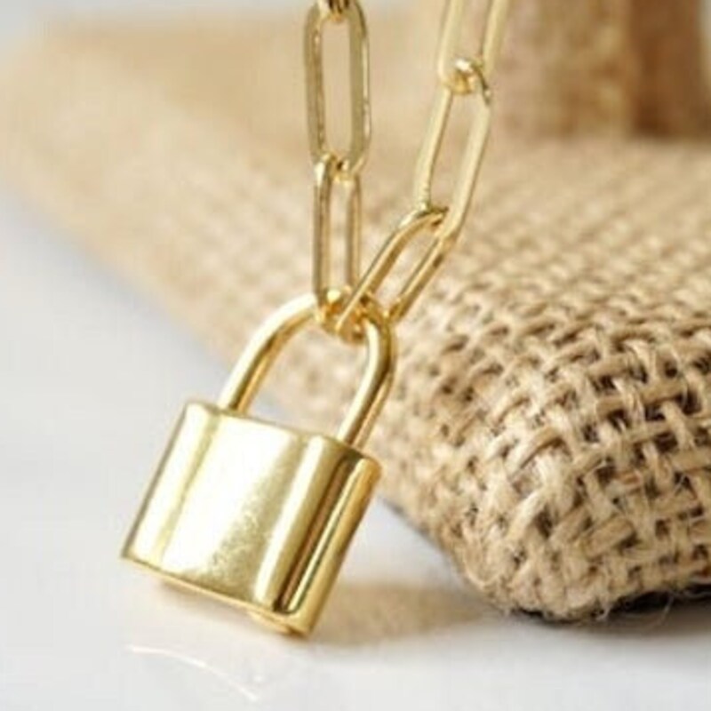 Padlock Necklace - Etsy