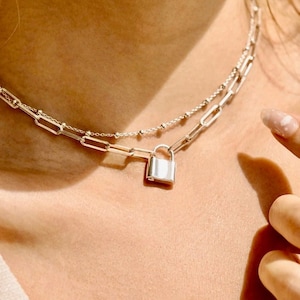 Sterling Silver Lock - Etsy