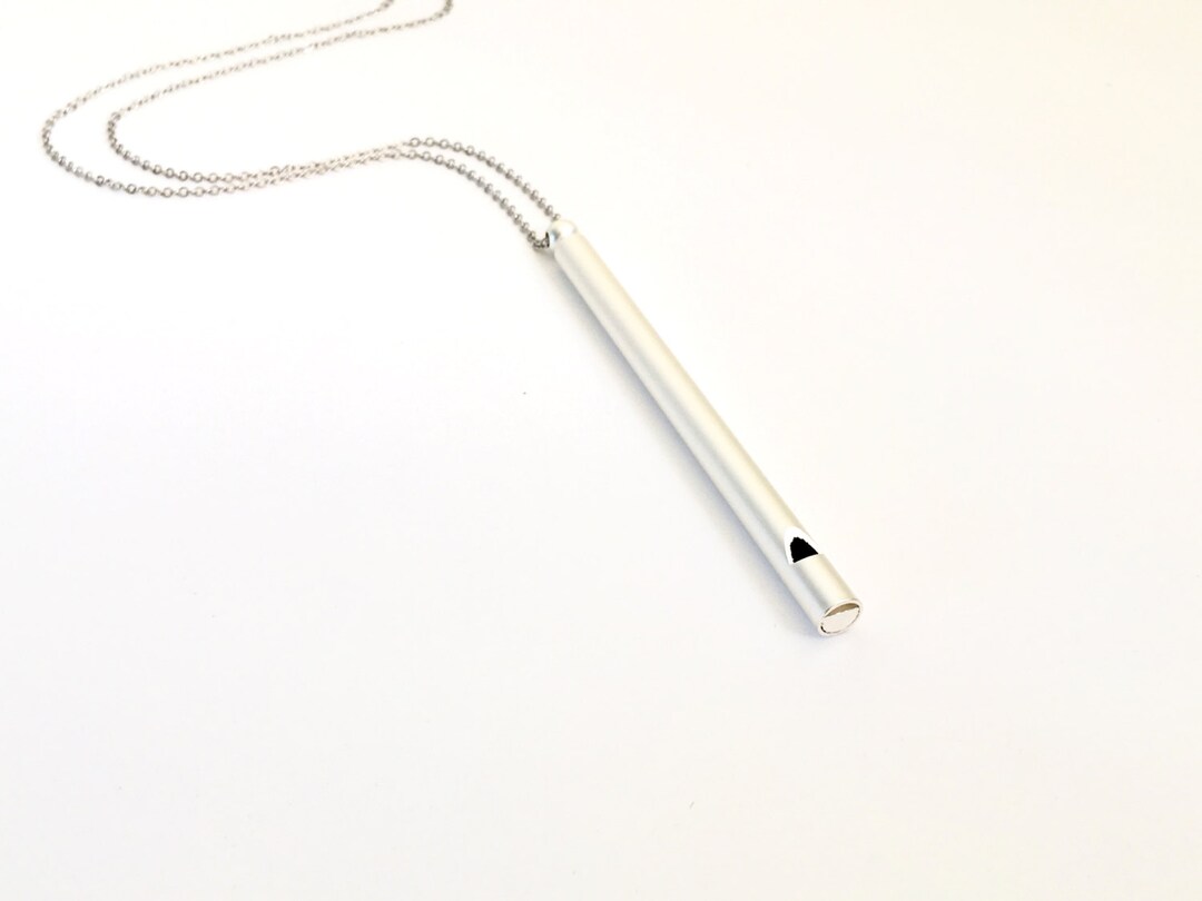 Back to School, Silver Whistle Necklace, Hiking, Gift Idea, Runner ...