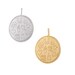 Gold Medallion Good Luck Necklace, Horseshoe, Evil Eye, Lucky 13, Four ...