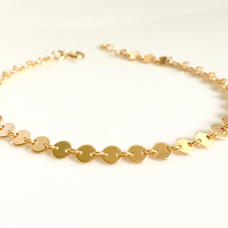 Gold Anklet Coin Chain - Etsy