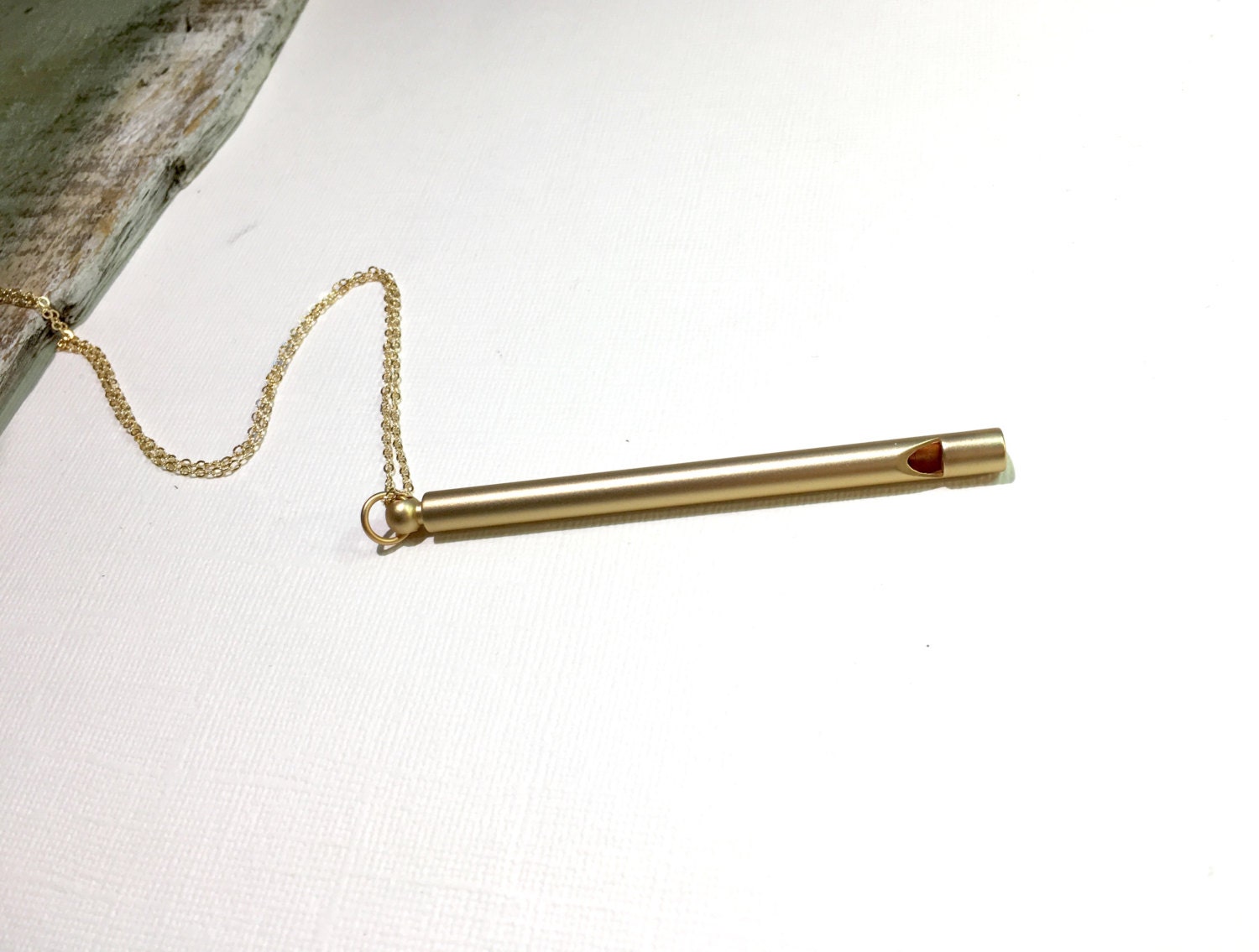 In Stock Now! Shiny Gold Whistle Necklace, Whistle Necklace, Protect ...