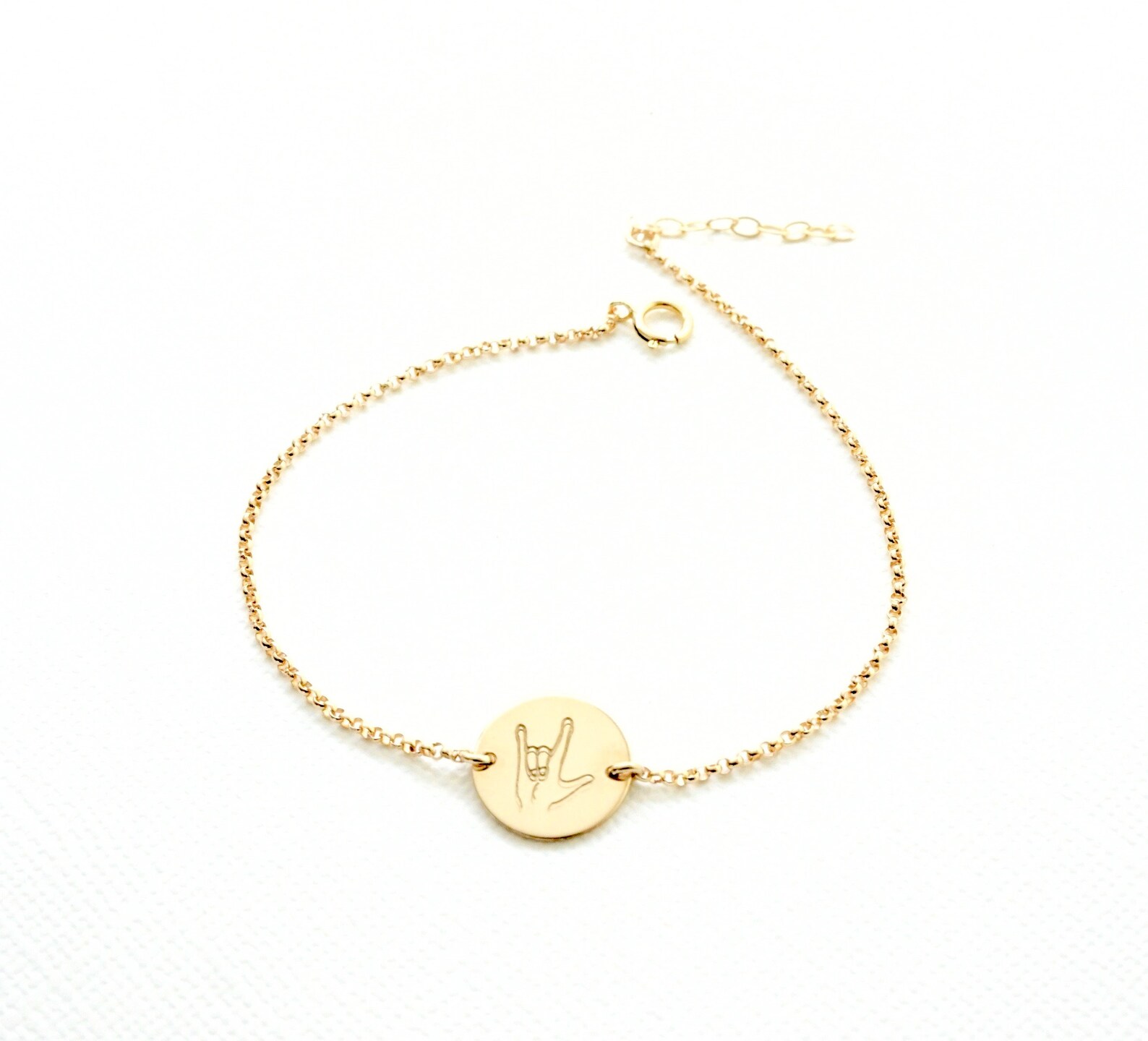 I Love You Sign Language Bracelet Gift for Best Friend - Etsy