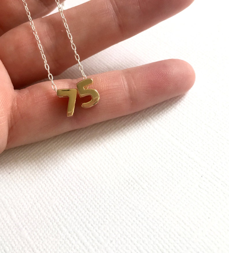 Gold Number Necklaces Silver Number Necklace Football Mom - Etsy