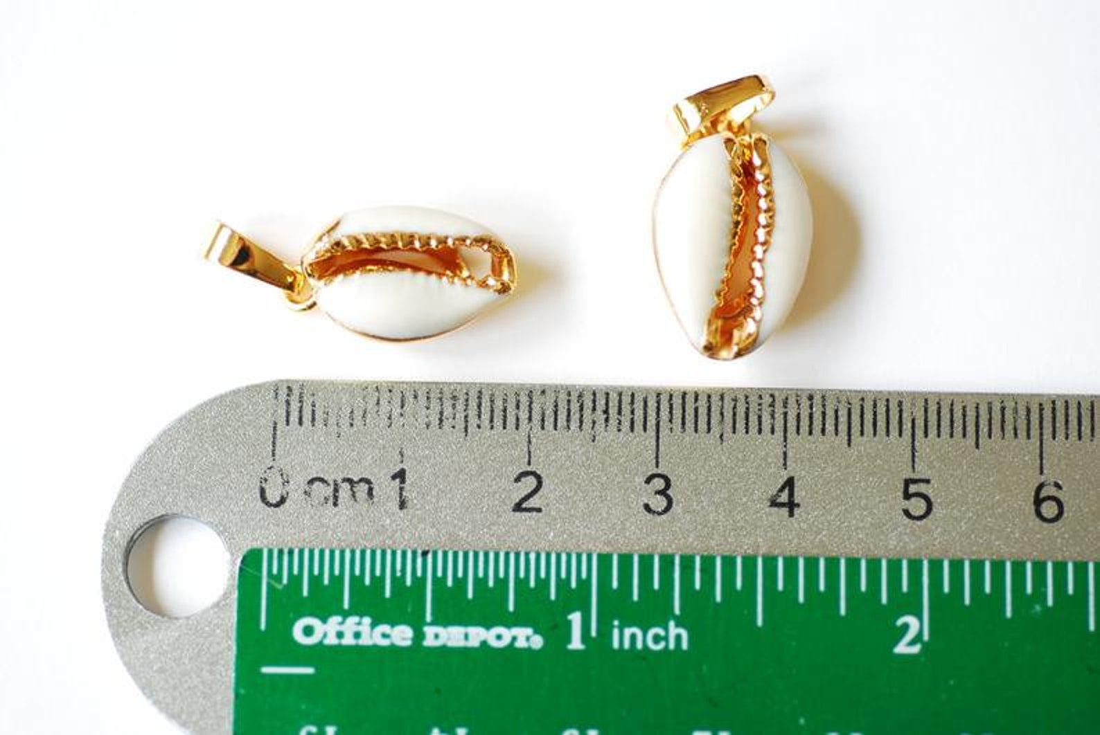 Real Natural 24k Gold Dipped Cowrie Shell Pendant Necklace | Etsy