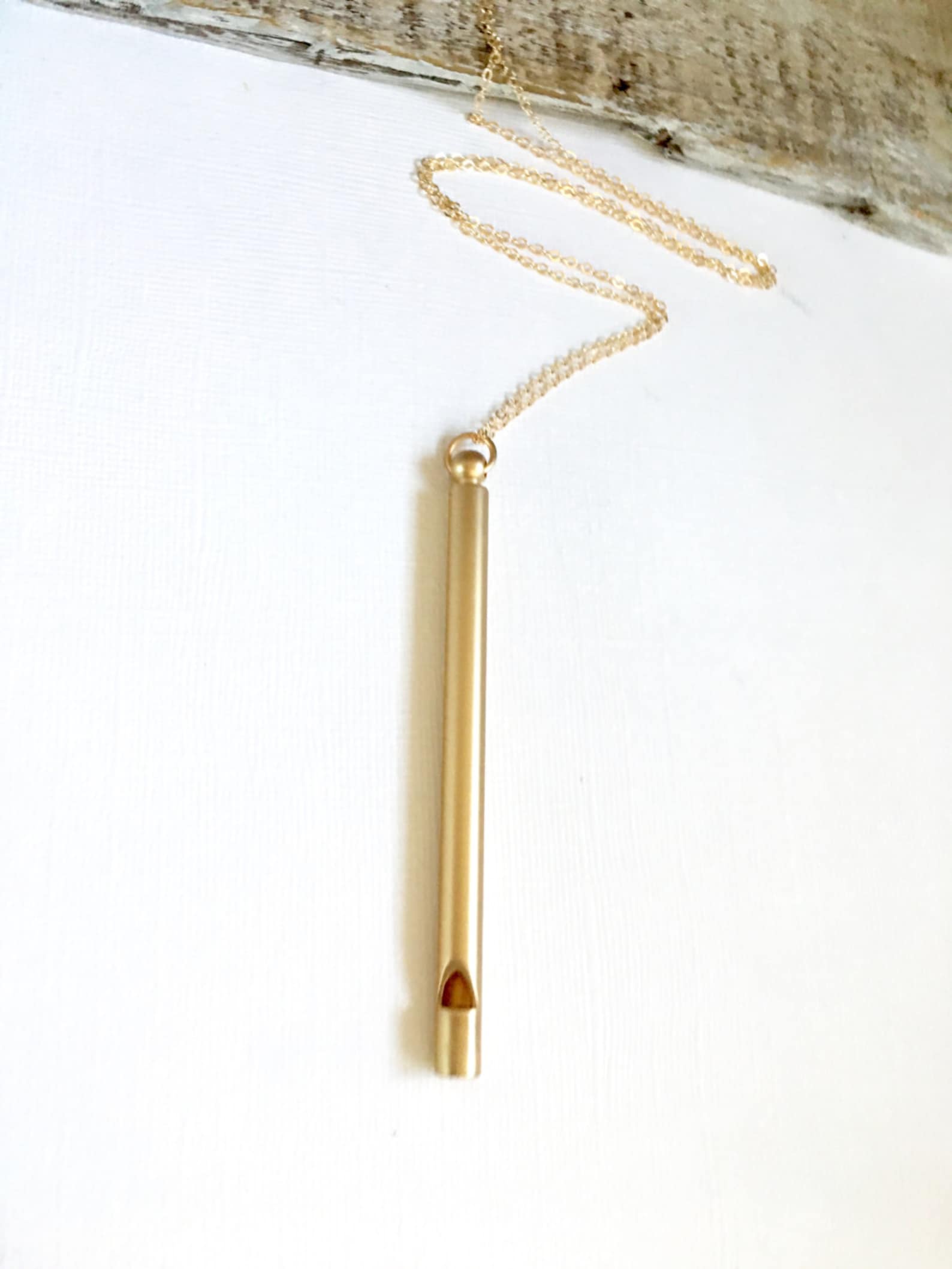 In Stock Now Shiny Gold Whistle Necklace Whistle Necklace - Etsy