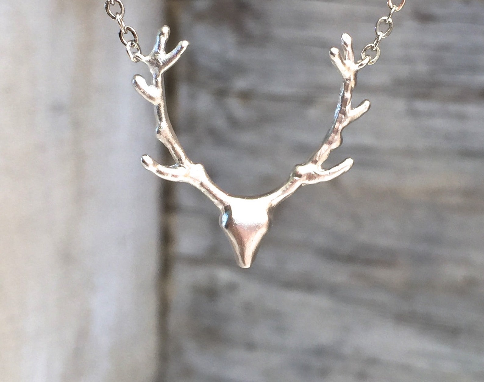 Deer Antler Necklace Western Jewelry Gold Deer Antler Gold - Etsy