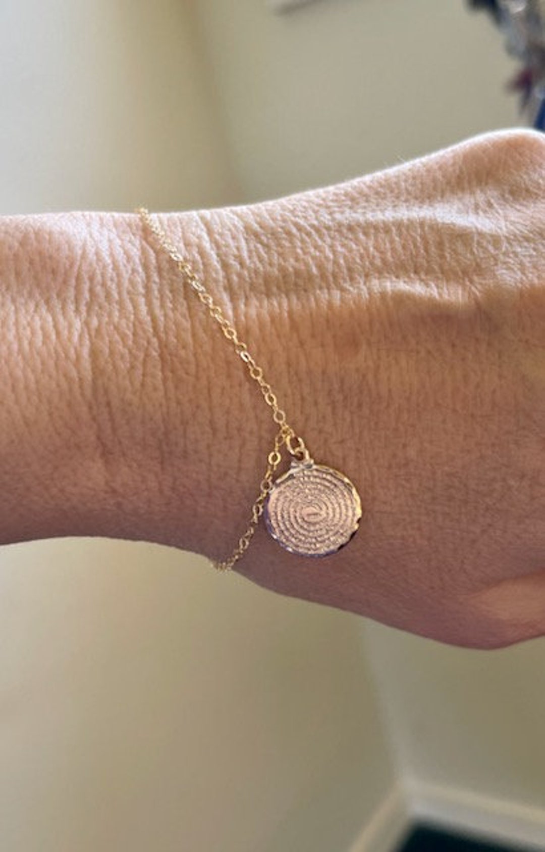 Lord's Prayer Gold Medallion Script Bracelet, Our Father Prayer Charm ...