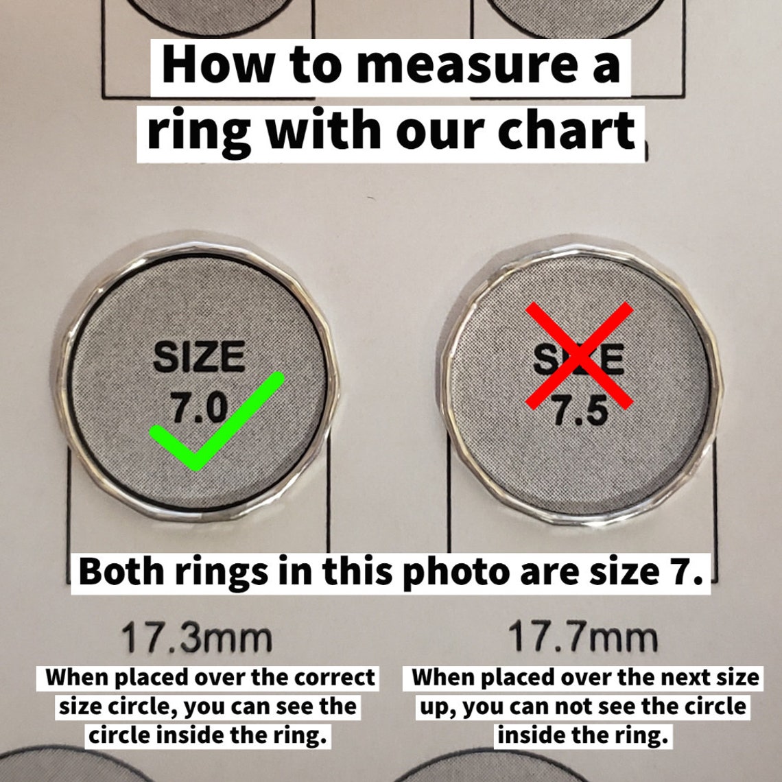Printable Ring Size Chart - Accurate Home Sizing Guide - Etsy Israel