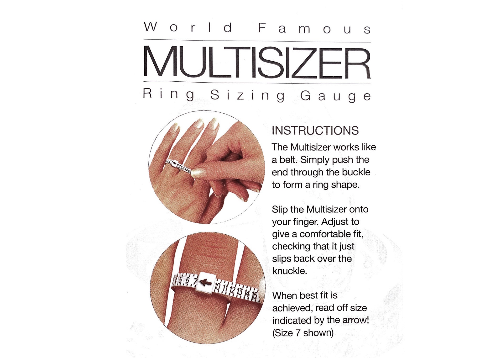 DIY Ring Sizer Tool Ensure the Perfect Fit Every Time Multisizer Ring Sizer Etsy