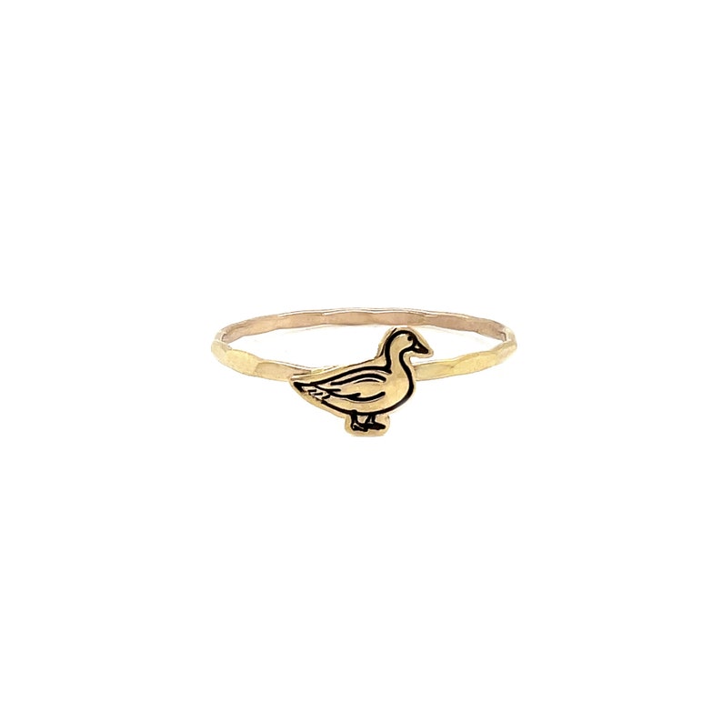 Duck Charm Stacking Ring - Etsy