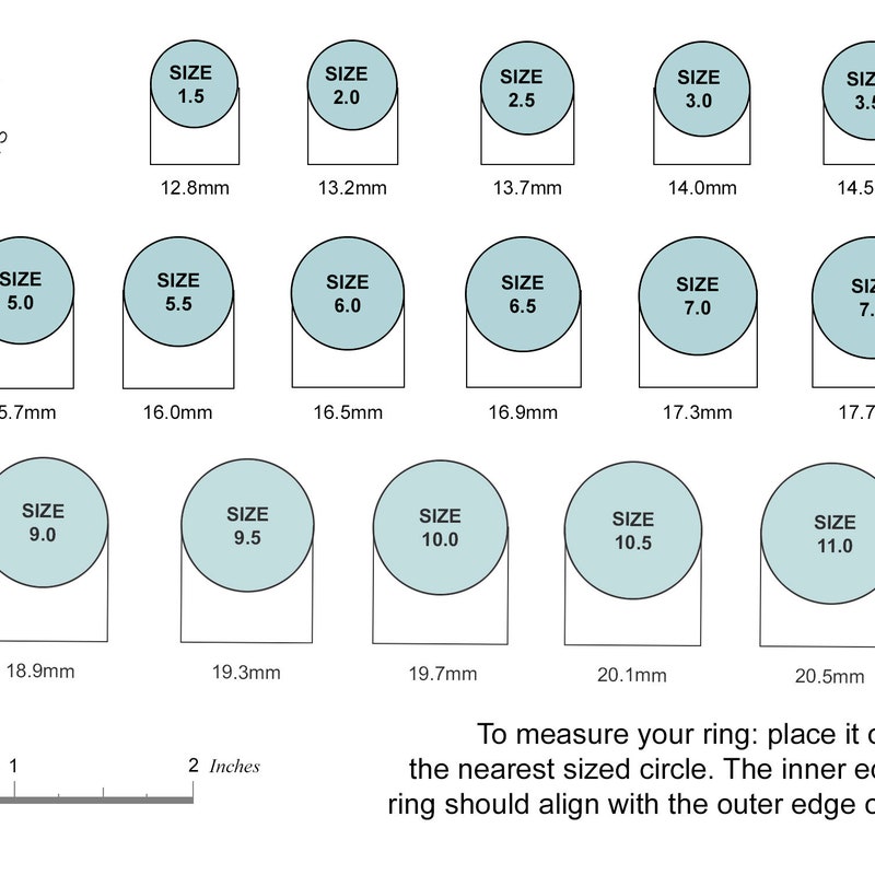 Ring Size Guide Rings - Etsy