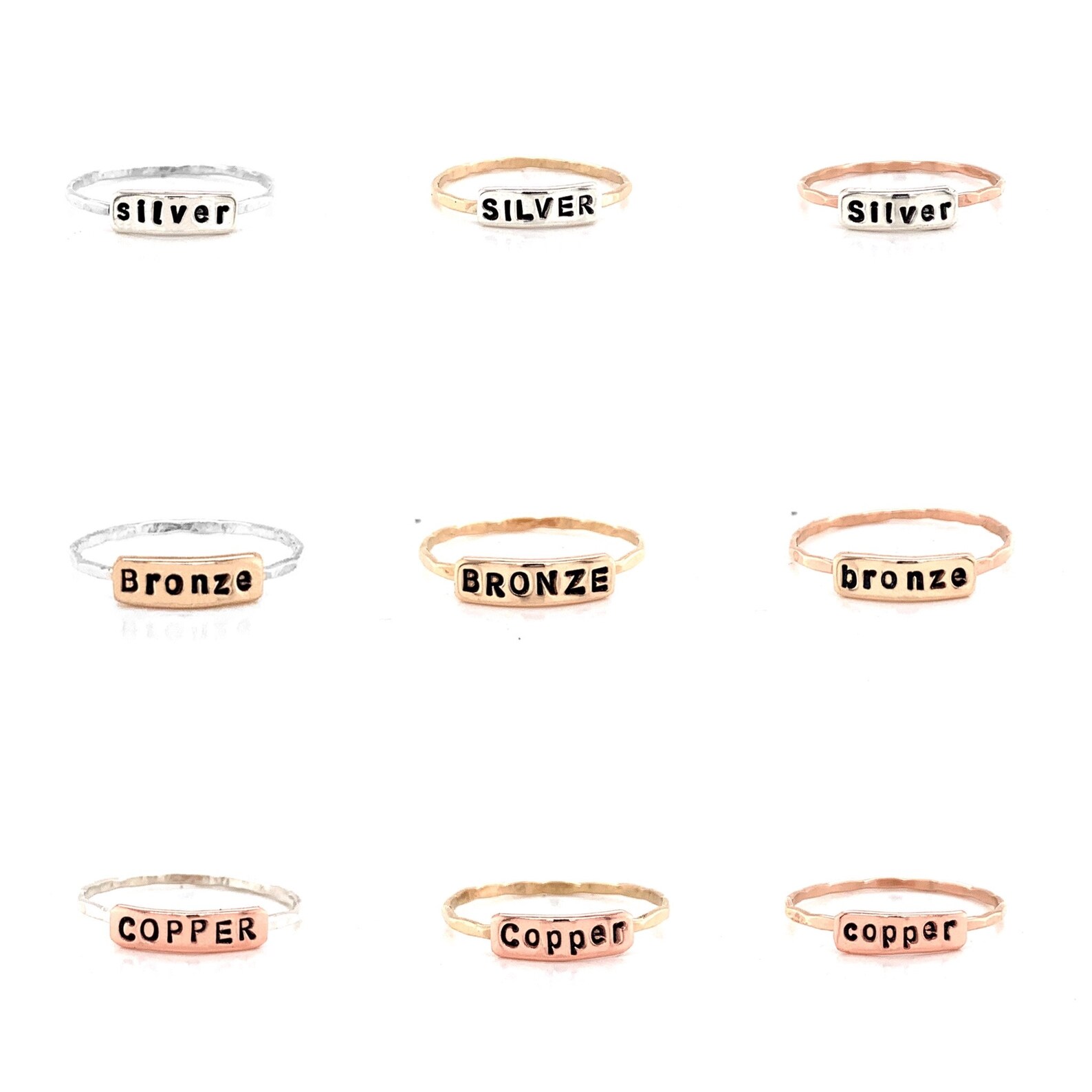 Personalized Jewelry Custom Word Ring Custom Name Ring - Etsy