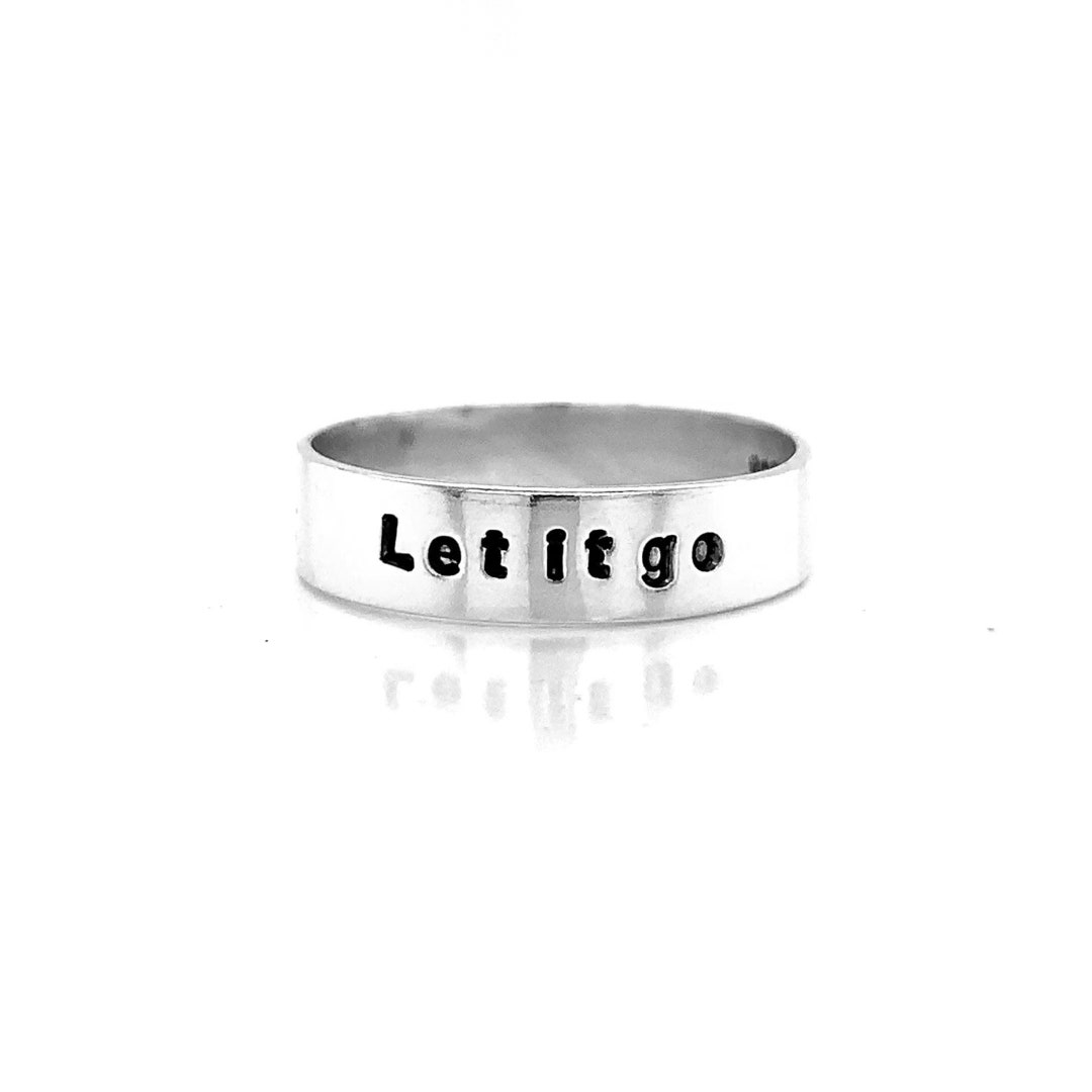 Handmade Build Your Own Custom Word Text Band in Sterling Silver ...