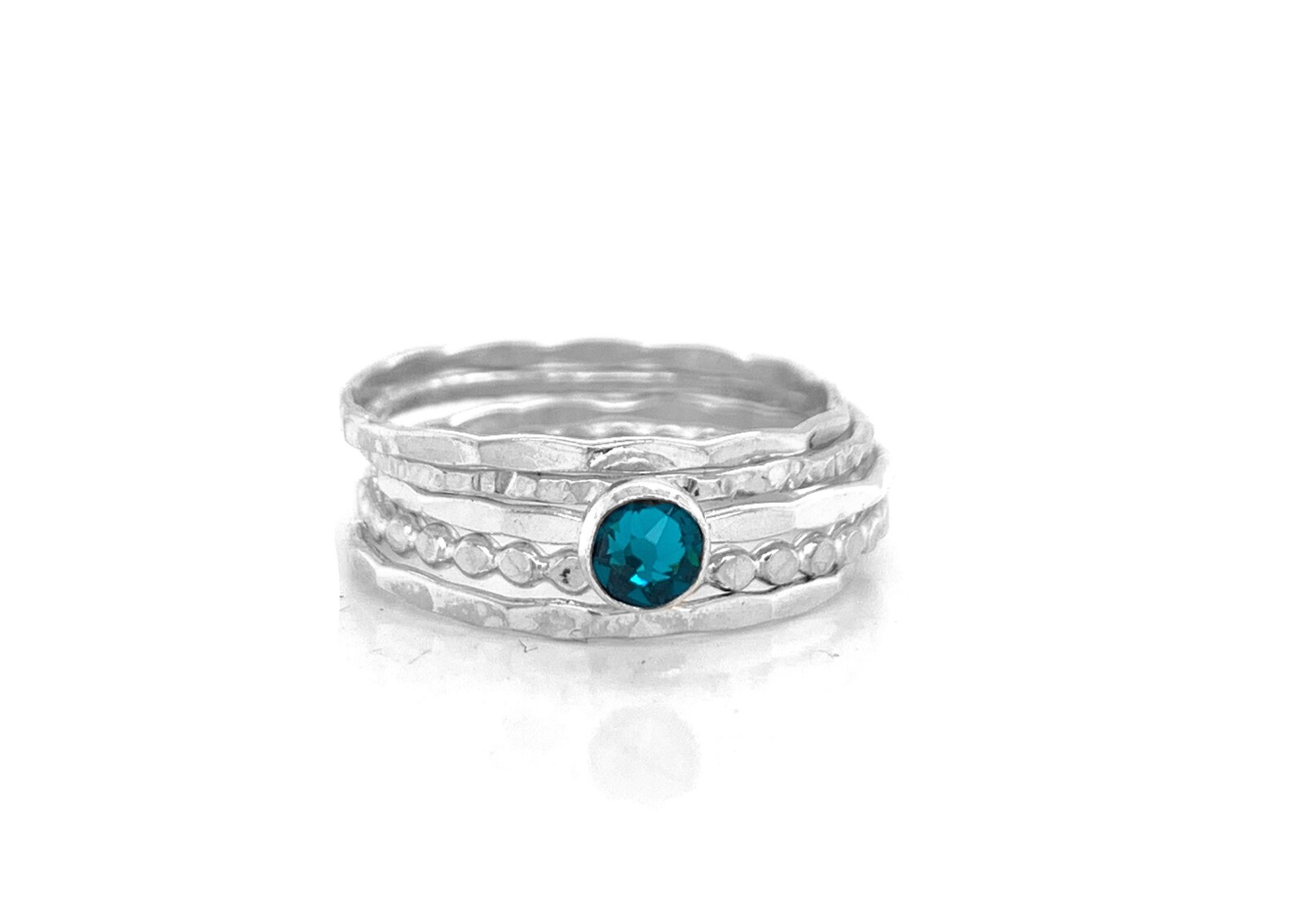 Stacking Ring Set Stacking Rings Sterling Silver Ring - Etsy