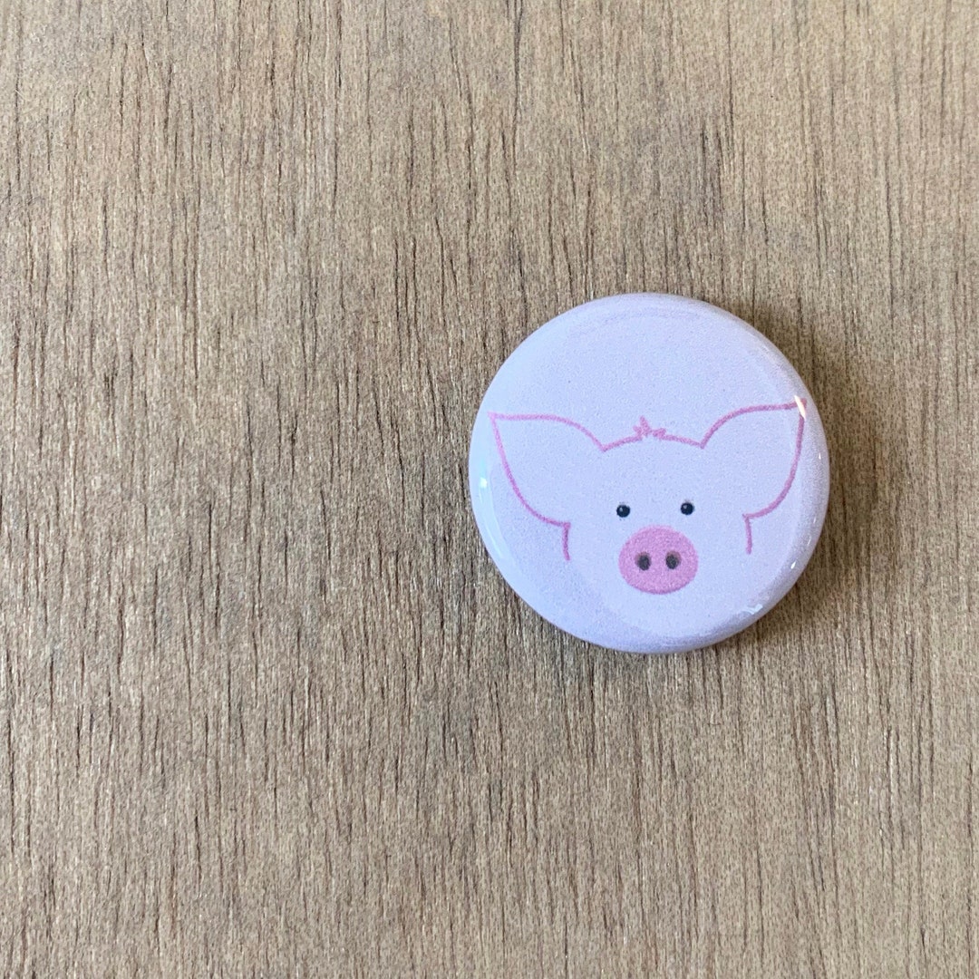 Pin, Cute Animal Pin, Pig Jewelry, Pig, Pig Gifts, Animal Pin, Pink Pig ...