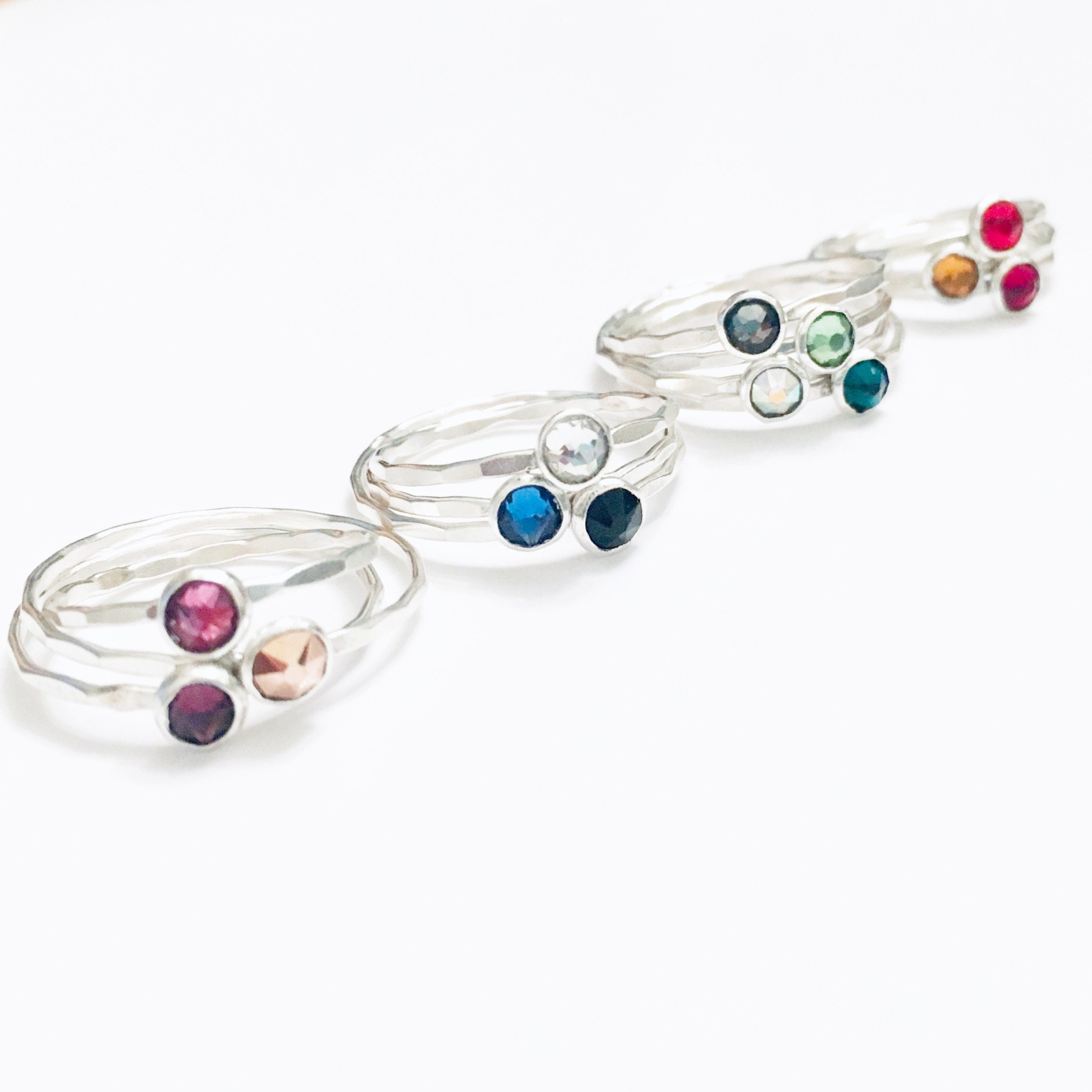 Gold Ring Stacking Ring Gemstone Stacking October | Etsy