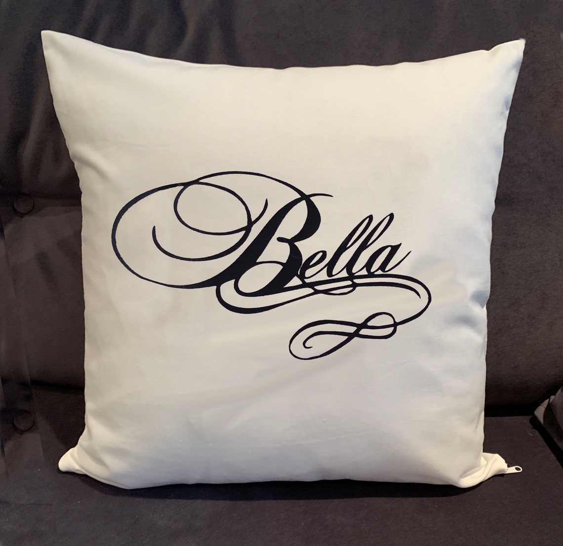 White Personalised Cushion Logo Can Be Designed for You - Etsy
