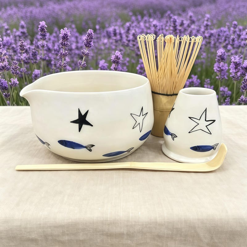 Handmade Fish Matcha Bowl - Etsy