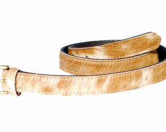 Cowhide belt | Etsy