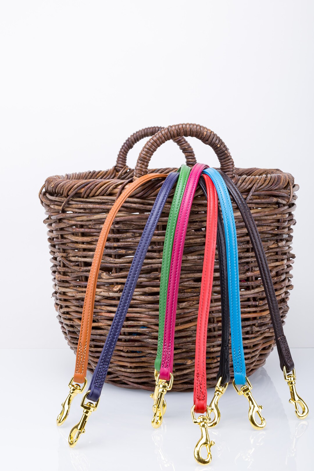 Strong Flat Fine Leather Dog Lead With Super Soft Padded Handle - Etsy