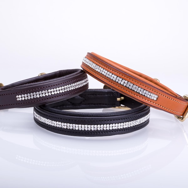 Dog Leather Crystal - Etsy UK