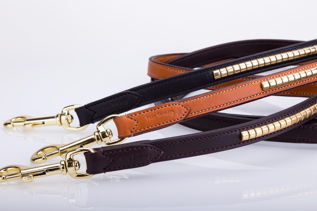 Pear Tannery Clincher Leather Dog Lead 5/8" - Etsy