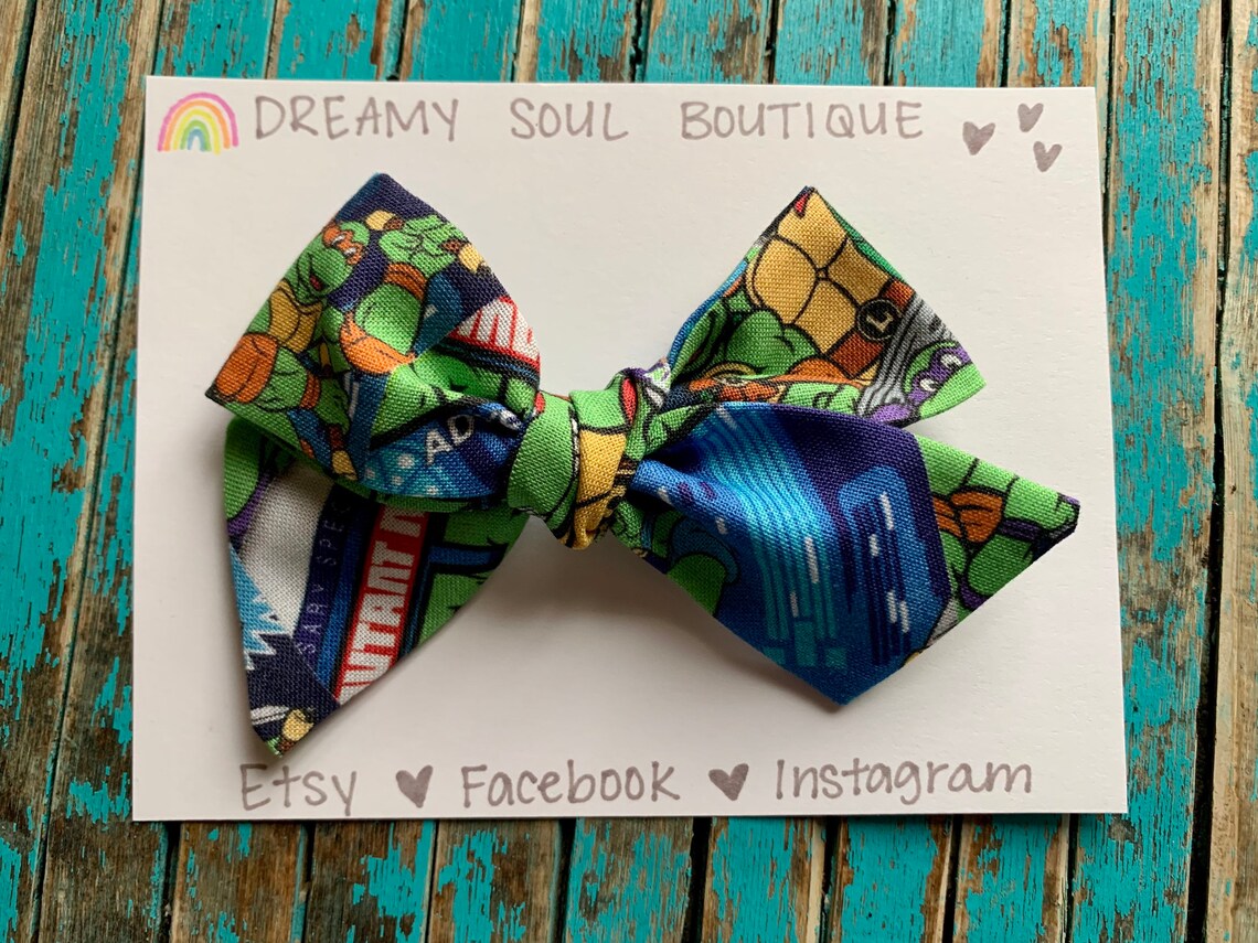 Teenage Mutant Ninja Turtles Bow TMNT Headband Baby Toddler - Etsy